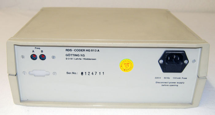 Götting RDS Coder Encoder HG 813 A Messgerät Autoradio Radio TP TA ...